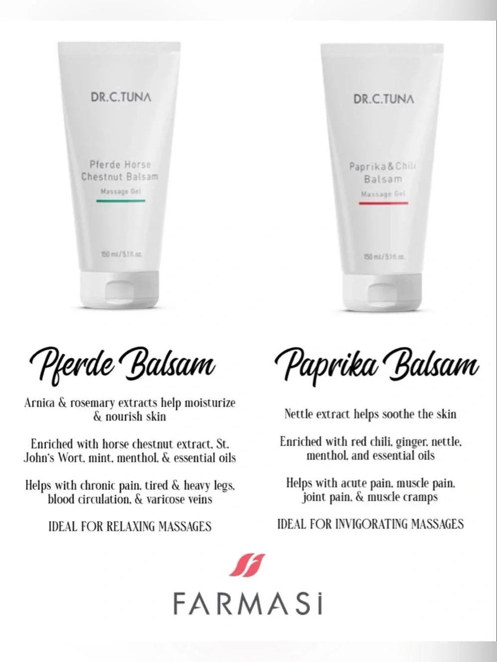 Farmasi | Skincare | Drctuna Paprika Chili Balsam Massage Gel White Red ...